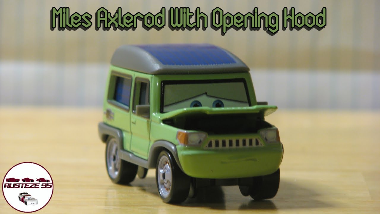 Pixar Cars 2 2022 Miles Axlerod with Opening Hood - Review - YouTube