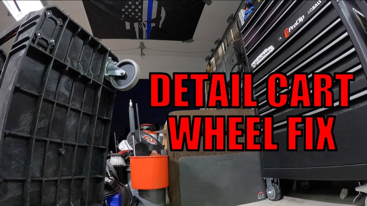 Detailing Cart Wheel Fix / Upgrade - YouTube