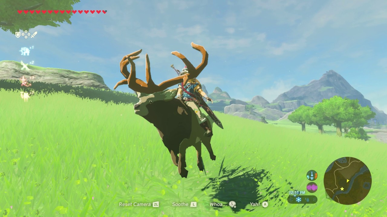 ZELDA BOTW: Mounting a BUCK - YouTube