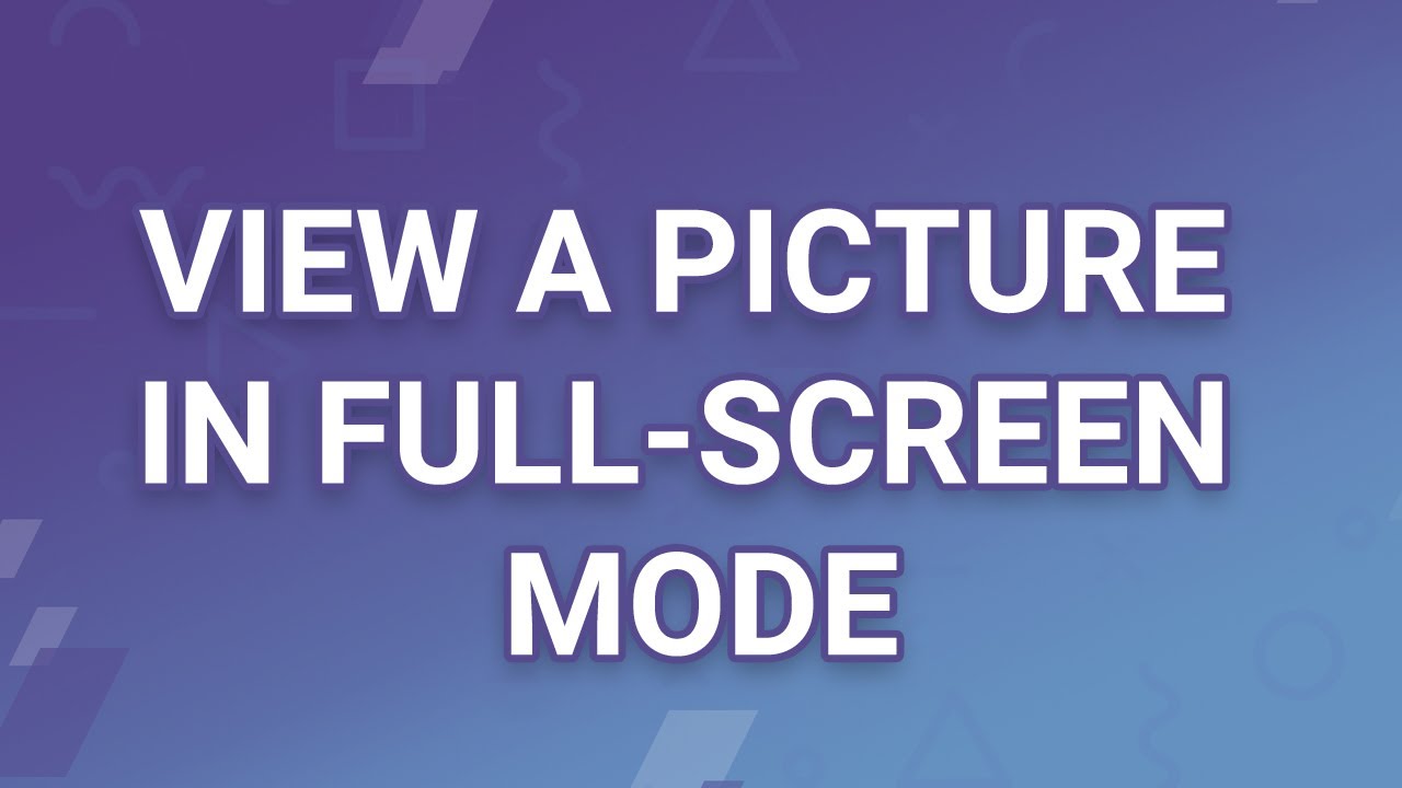 View a picture in full-screen mode shortcut key in MS Paint - YouTube