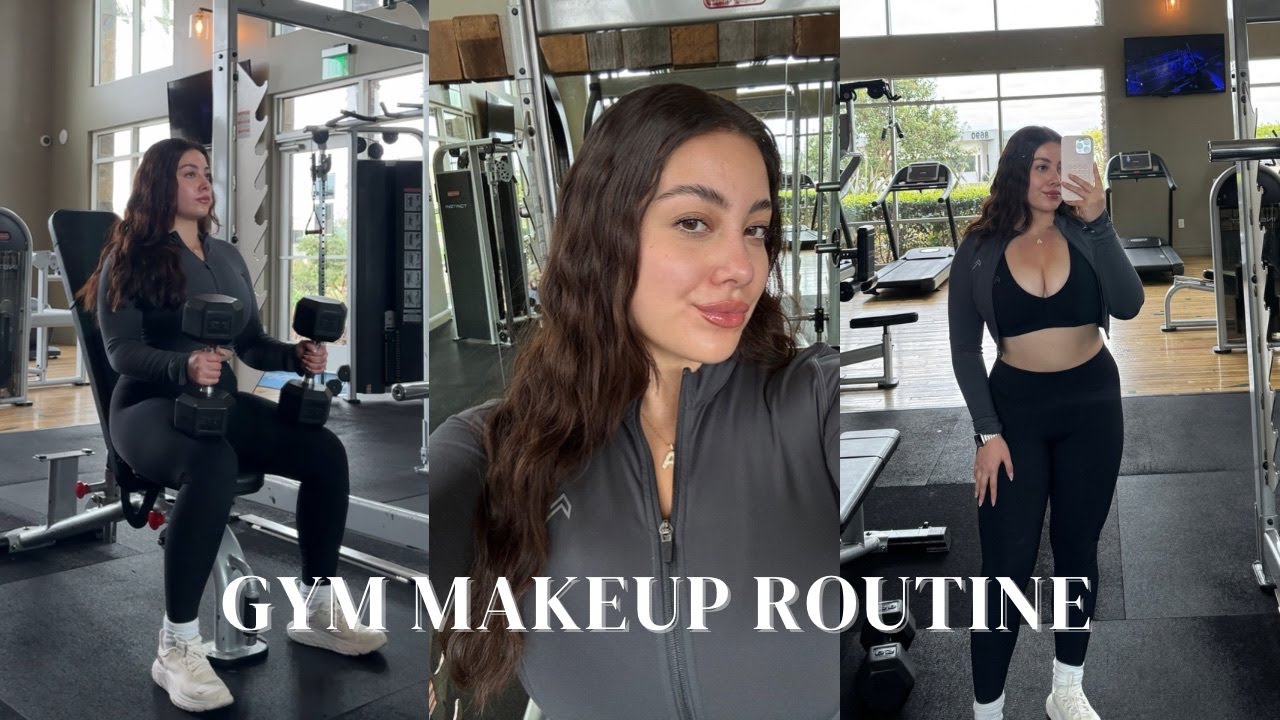 GYM MAKEUP ROUTINE | GYM VLOG - YouTube
