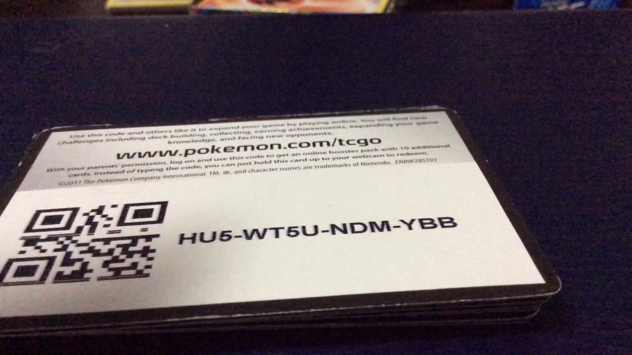 Pokémon Redeem Card - YouTube