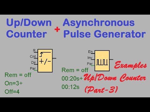 Siemens PLC ---Examples Asynchronous pulse generator & Up-Down Counters ...