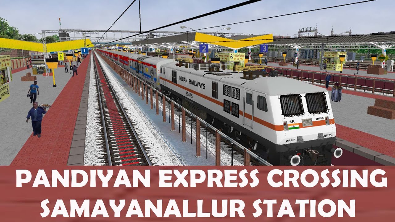 MSTS | Pandiyan SF Express Crossing Samayanallur Station | Srv 3 Route ...