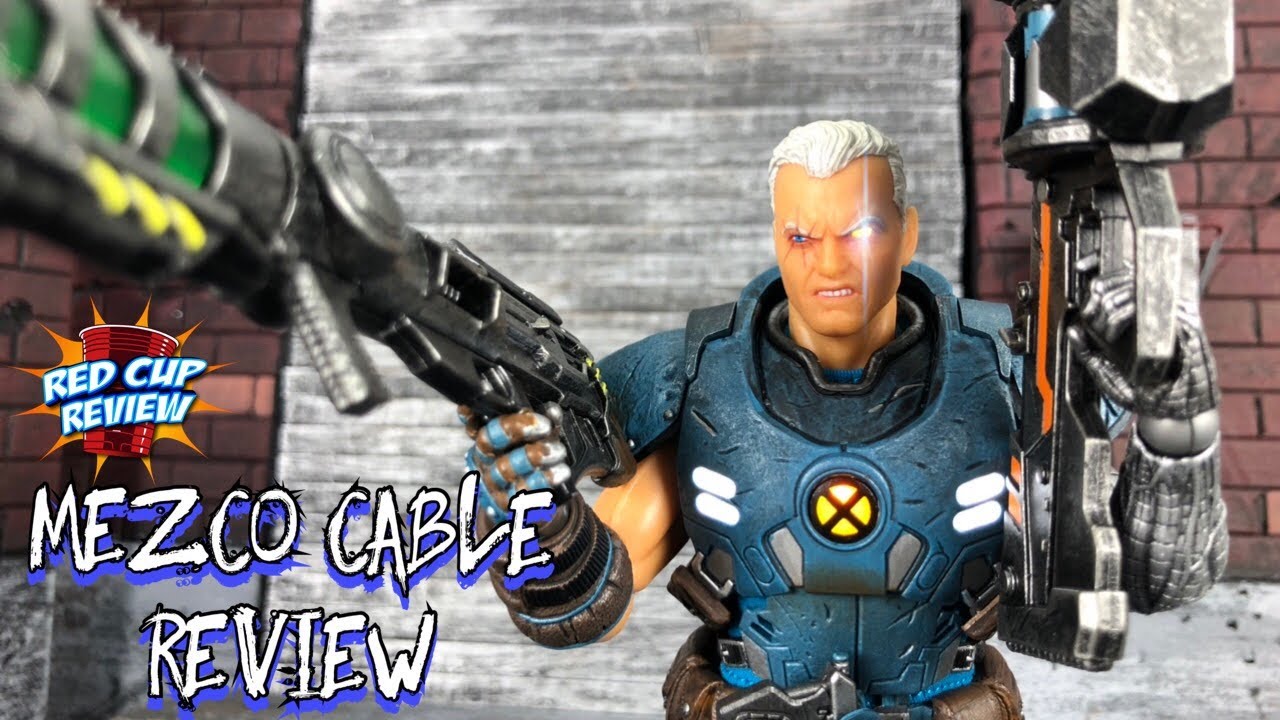 Mezco Cable Review. Red Cup Review One 12 Collective Cable. - YouTube