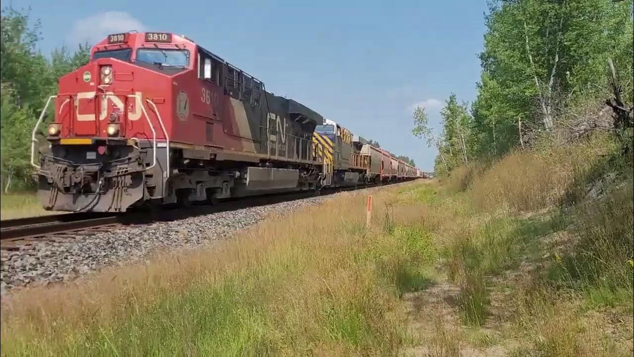 CN manifest M348 is working up Bedford hill on a beautiful Saturday afternoon. August 19th, 2023 ...