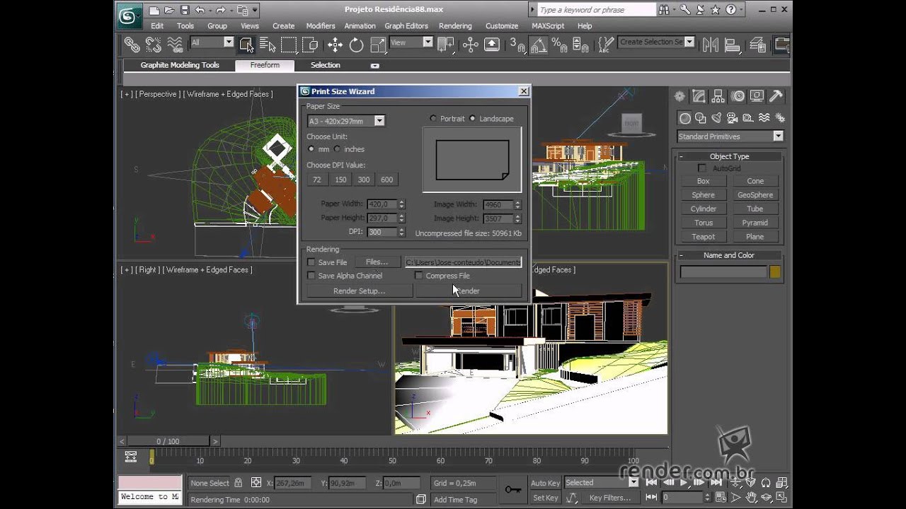 M6A4 - Rendering - Selecting the best scene format for the scene and ...