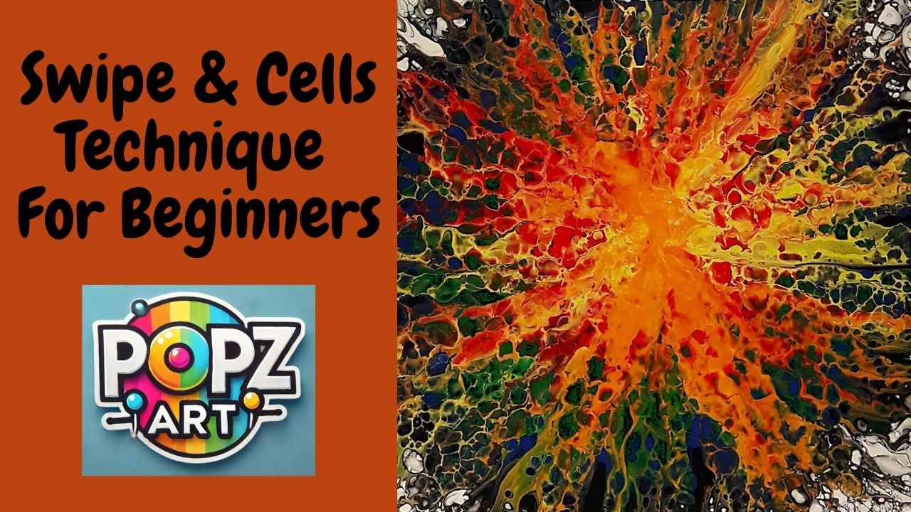Acrylic Swipe Technique Beginners - The Easy Way - Acrylic Pouring ...