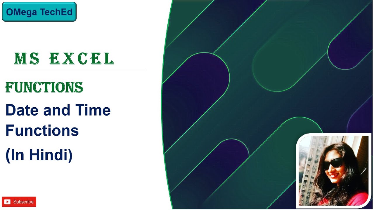 Date And Time Functions In Excel YouTube Date And Time Functions In Excel YouTube