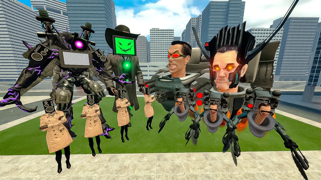 TRI TITAN AND TV TITAN EVIL VS G-MAN FANMADE AND G-TOILET In Garry's ...