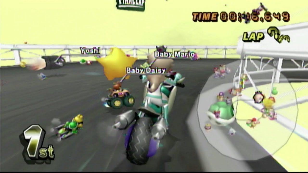 24 Player Item Rain race on DS Test Circle | Mario Kart Wii - YouTube