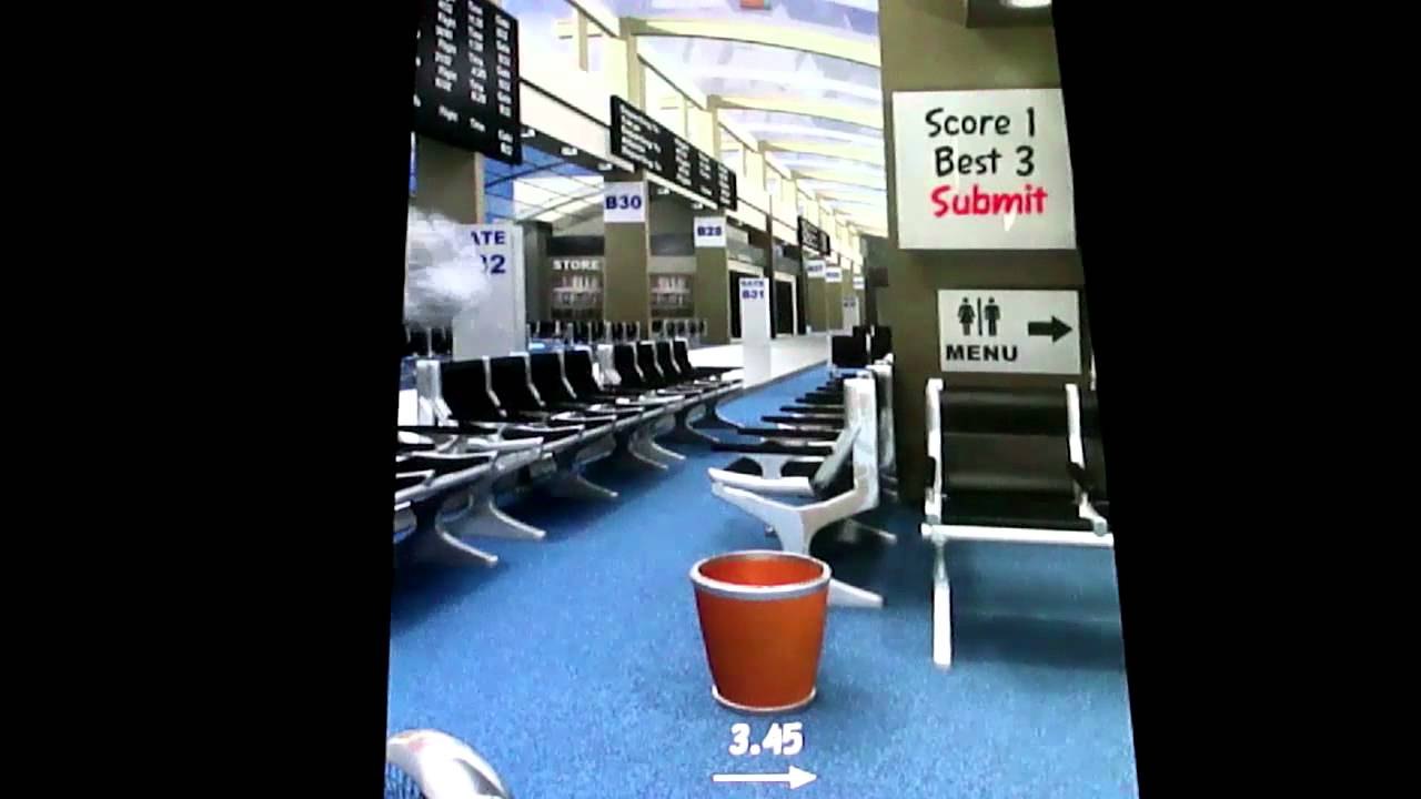 Paper Toss Android Gameplay ios - YouTube