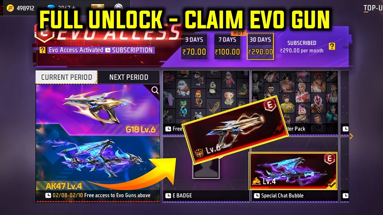 New Evo Access Event Free Fire | Free Fire New Event | Ff New Event ...