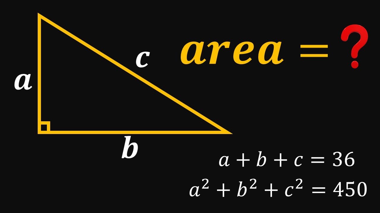 A fun geometry puzzle: Find the area of the triangle #math #maths - YouTube