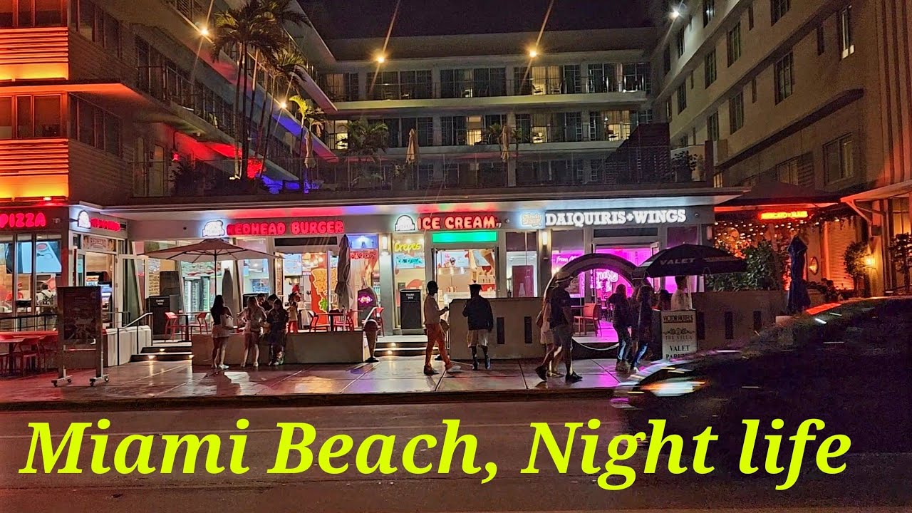 Miami Beach, Florida, Ocean Drive Nightlife: A Vibrant Walking Tour of ...