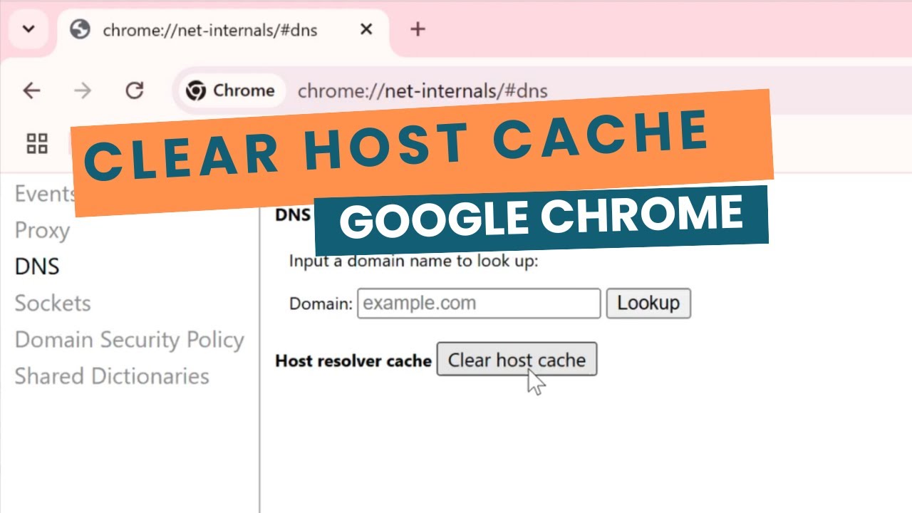 How to clear host cache Google Chrome | Fix Chrome Browsing Issues ...