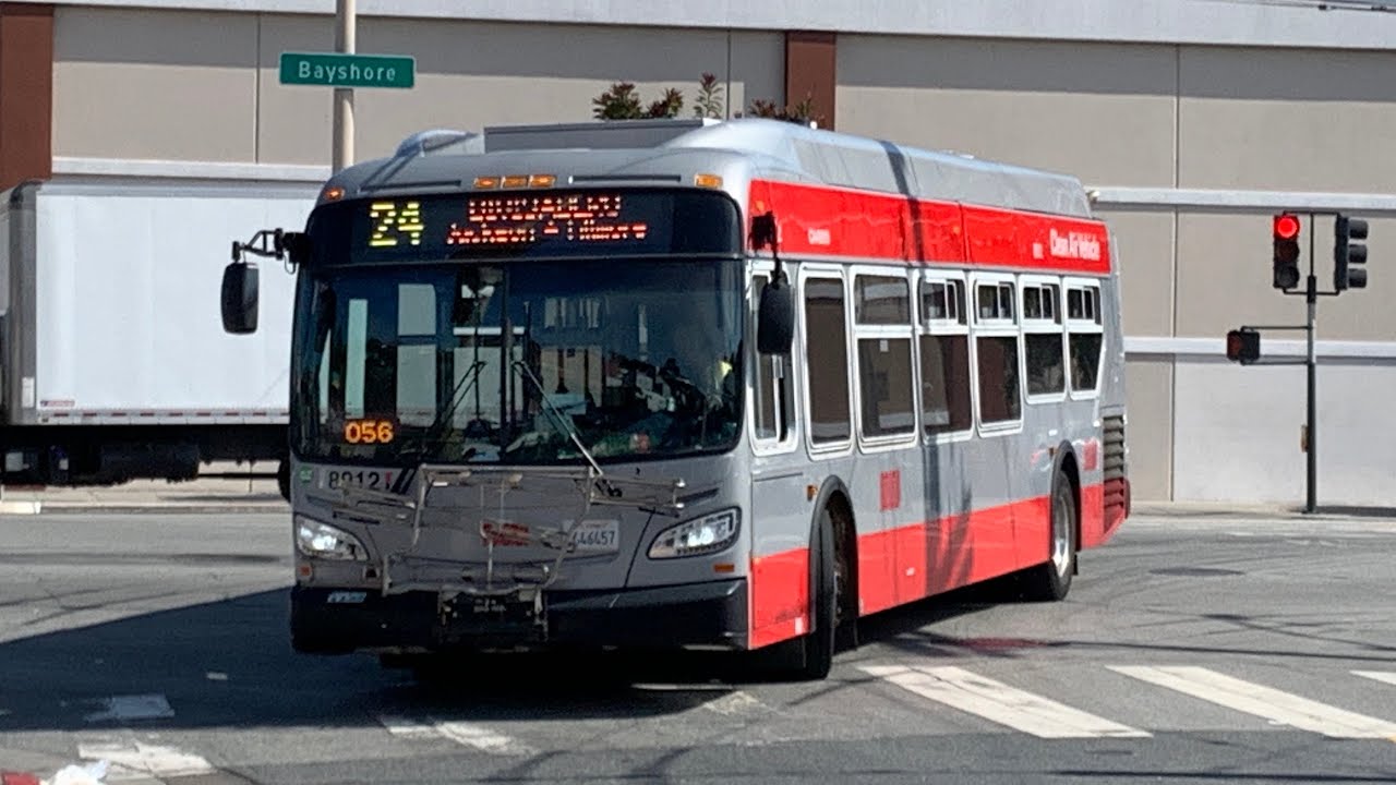 SF MUNI 2018 New Flyer XDE40 #8912 on 24 Divisadero - YouTube