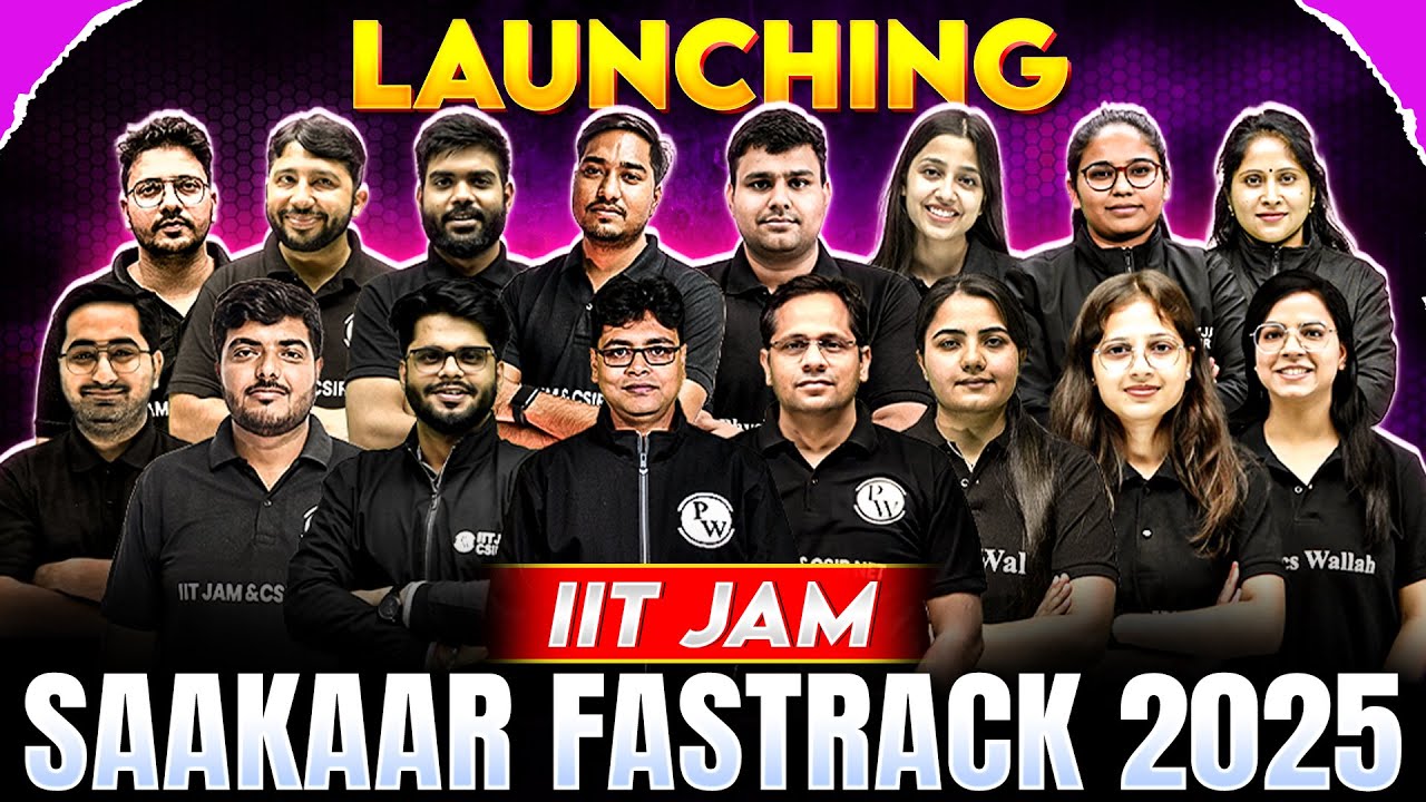 Launching SAAKAR FASTRACK 2025 BATCH | IIT JAM - YouTube