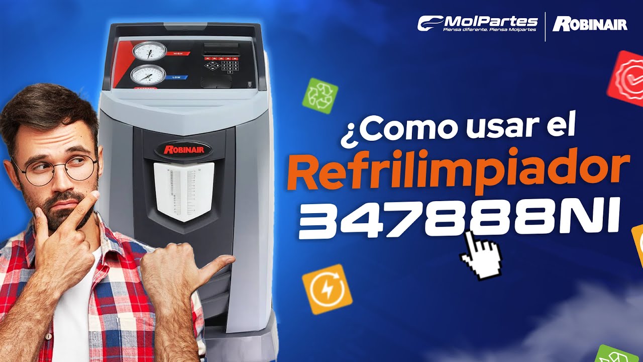 ¿Cómo usar la ROBINAIR 34788NI? | Molpartes SAS - YouTube