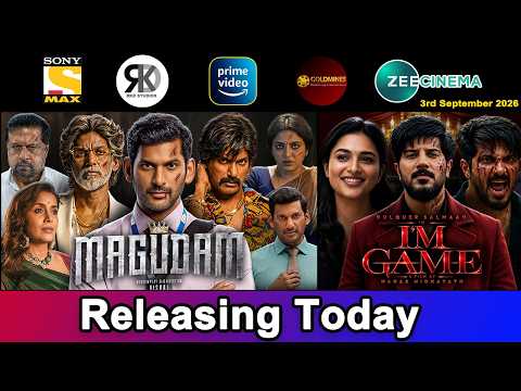 4 New South Hindi Dubbed Movies Releasing Today | Magudam, Unmadham, I'm Game | 3rd September 2026