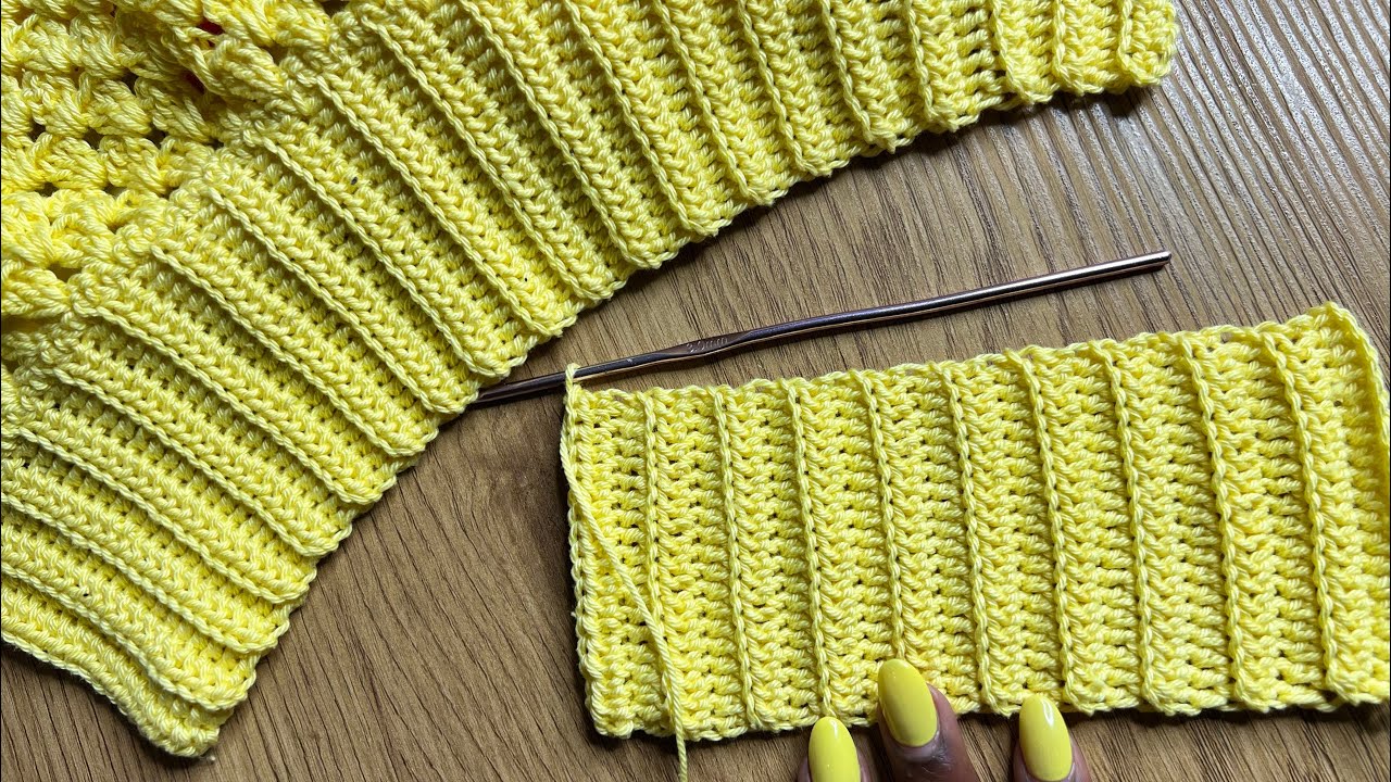 AC Crochets is live! Crochet ribbing - YouTube