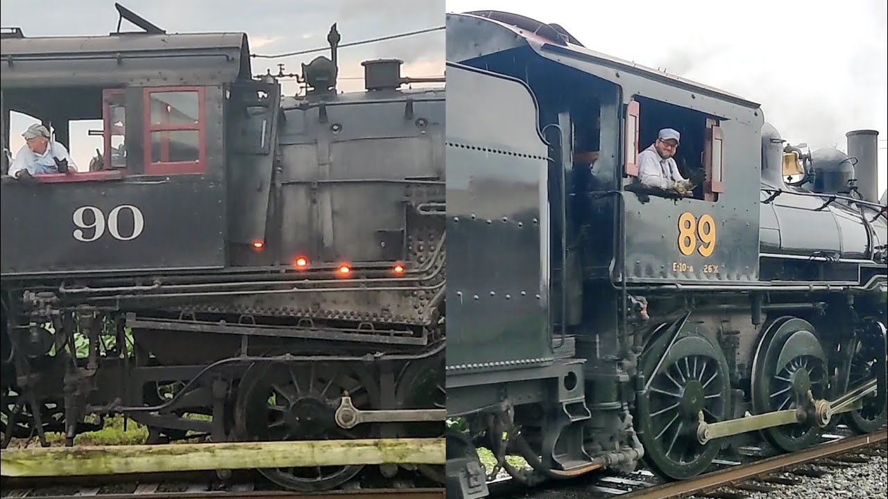 CN 89 with a different whistle? A rainy day with GW 90 and CN 89 - YouTube