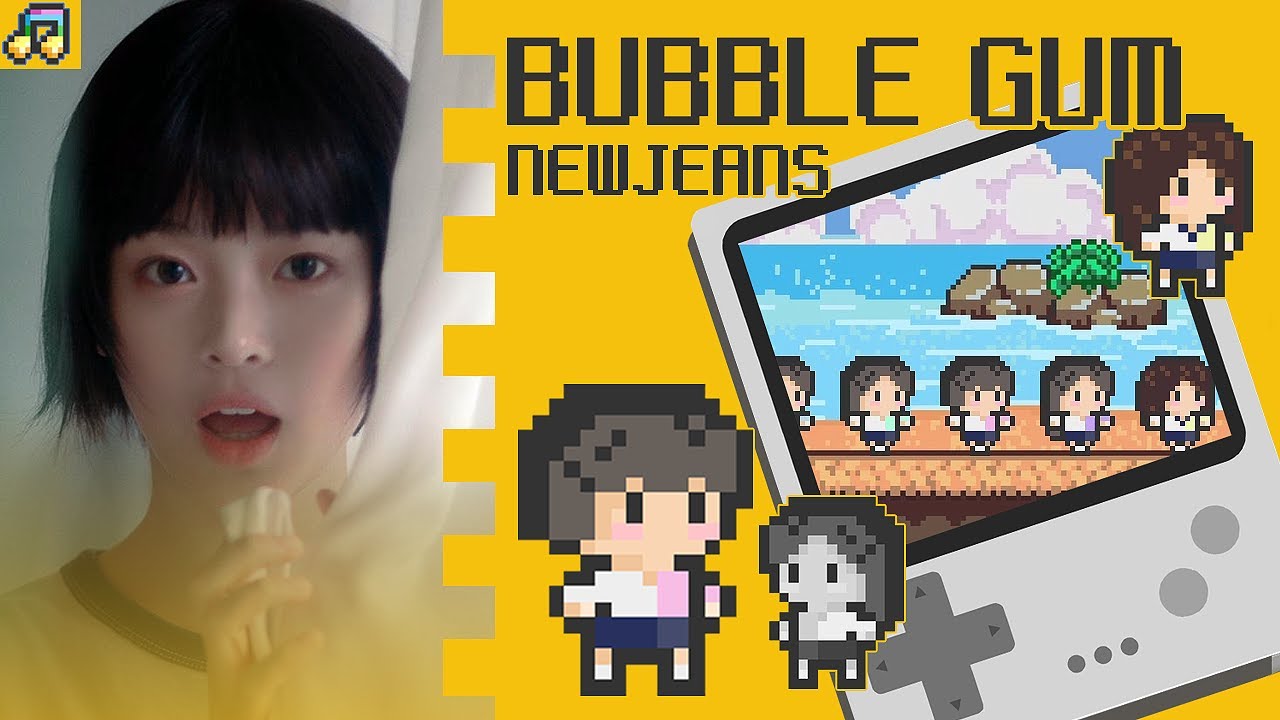 NEWJEANS 뉴진스 - Bubble Gum 【8bit / Videogame ver.】 - YouTube