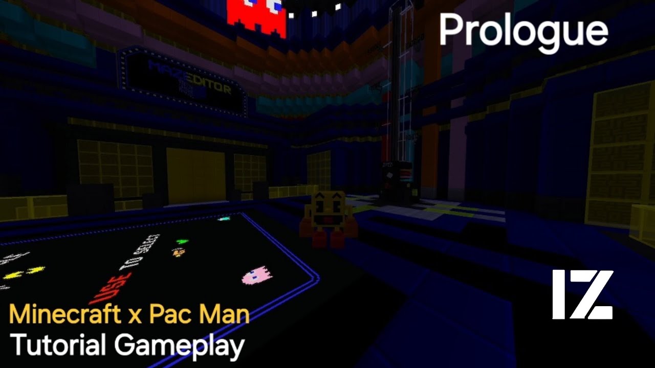 Minecraft x Pac Man Tutorial Gameplay (Prologue) - YouTube