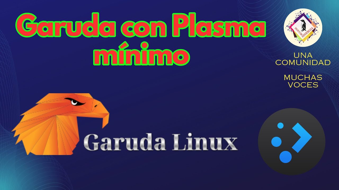 Garuda Linux, instalación y primeros pasos con Plasma mínimo - YouTube