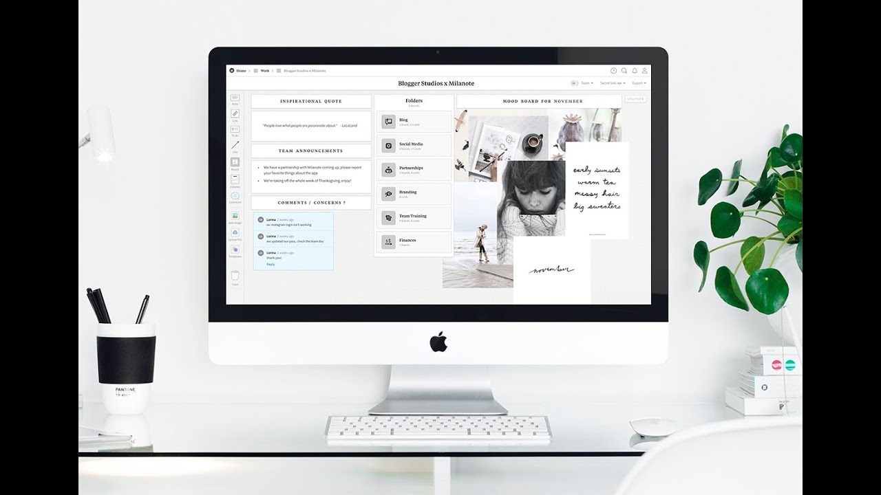 How To Organize Your Blog & Team With Milanote by Blogger Studios - YouTube