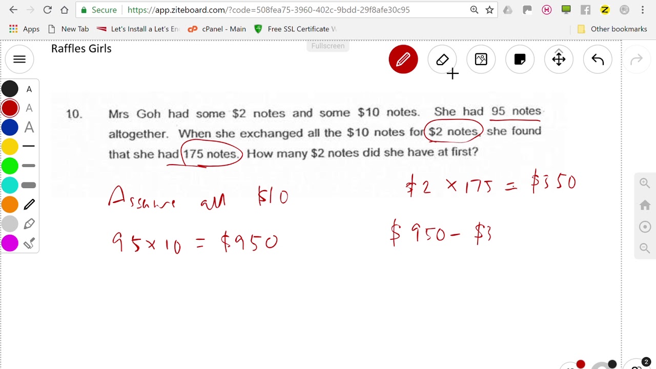 PSLE MATH P6 math assumption method to save you time - YouTube