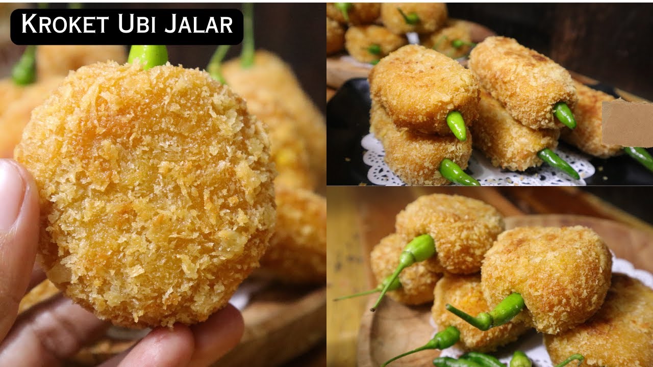 KROKET UBI Kuning isi Ayam dan Mayo Crispy | Ubi jalar Kuning - YouTube