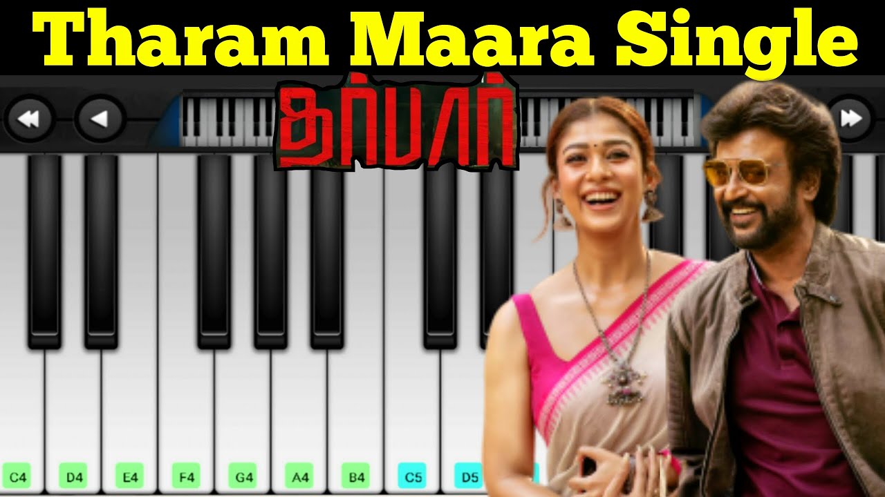 Tharam maara single | Piano tutorial | Darbar | thara maara song - YouTube