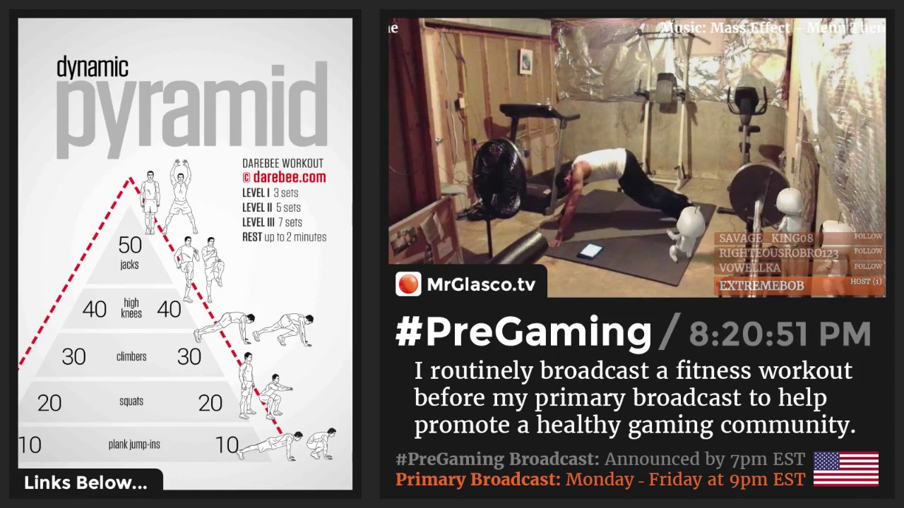 #PreGaming: DAREBEE Dynamic Pyramid Workout 💪 - YouTube