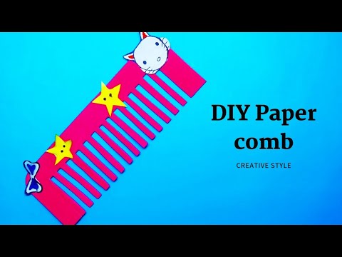 DIY Paper Comb || How to make a paper comb || DIY comb craft - YouTube