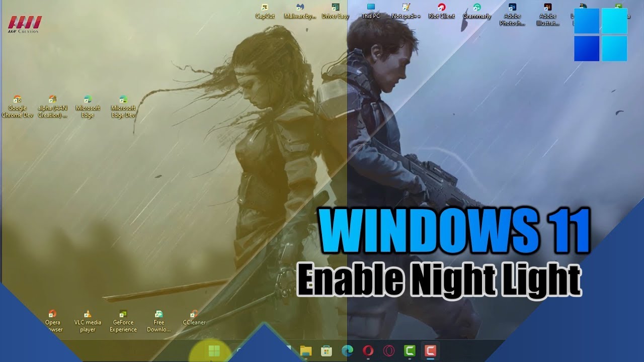How to Enable Night Light on Windows 11 - YouTube
