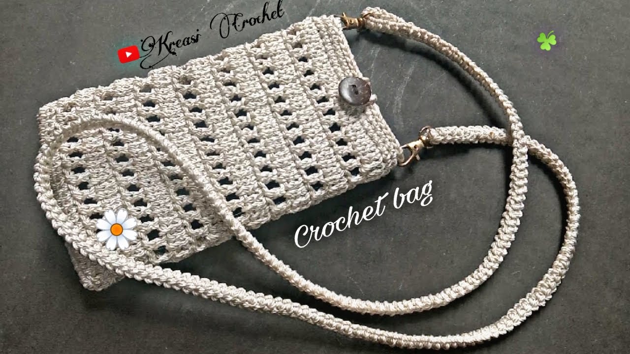 Crochet || Tas Hp Rajut || Crochet for beginners - YouTube