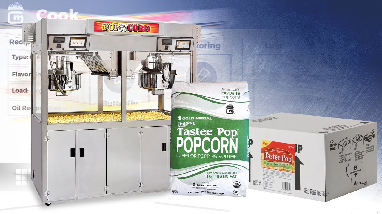 PopClean® Popper Series Bag-In-Box Oil Calibration & Popping with Touch ...