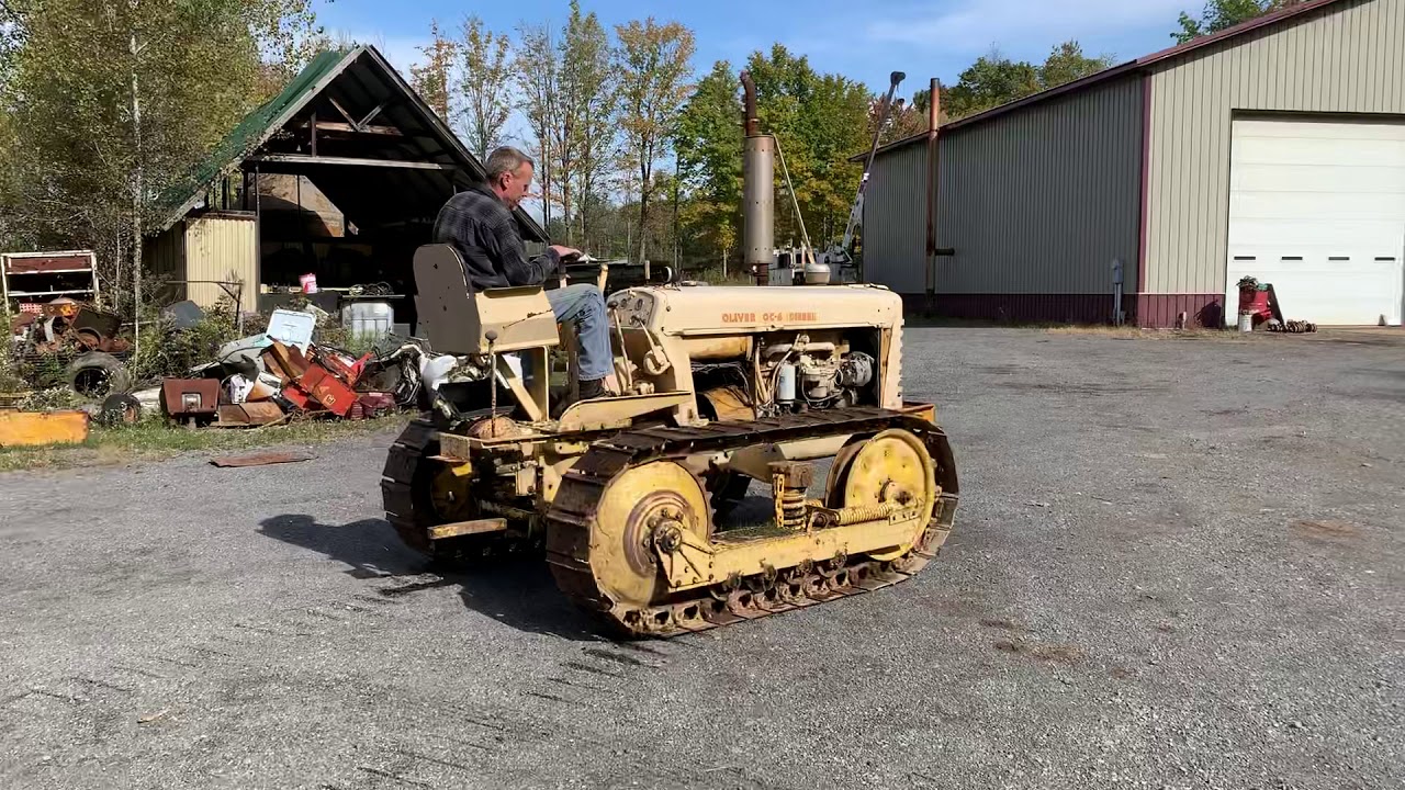 Oliver OC-6 diesel crawler - YouTube