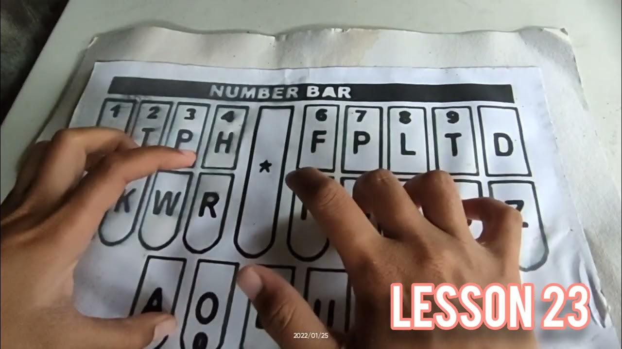 LESSON 23- MACHINE SHORTHAND - YouTube