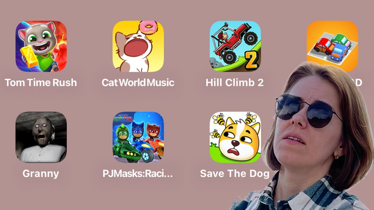 Talking Tom Time Rush,Music Cat World,Hill Climb Racing 2,Car Park 3D ...