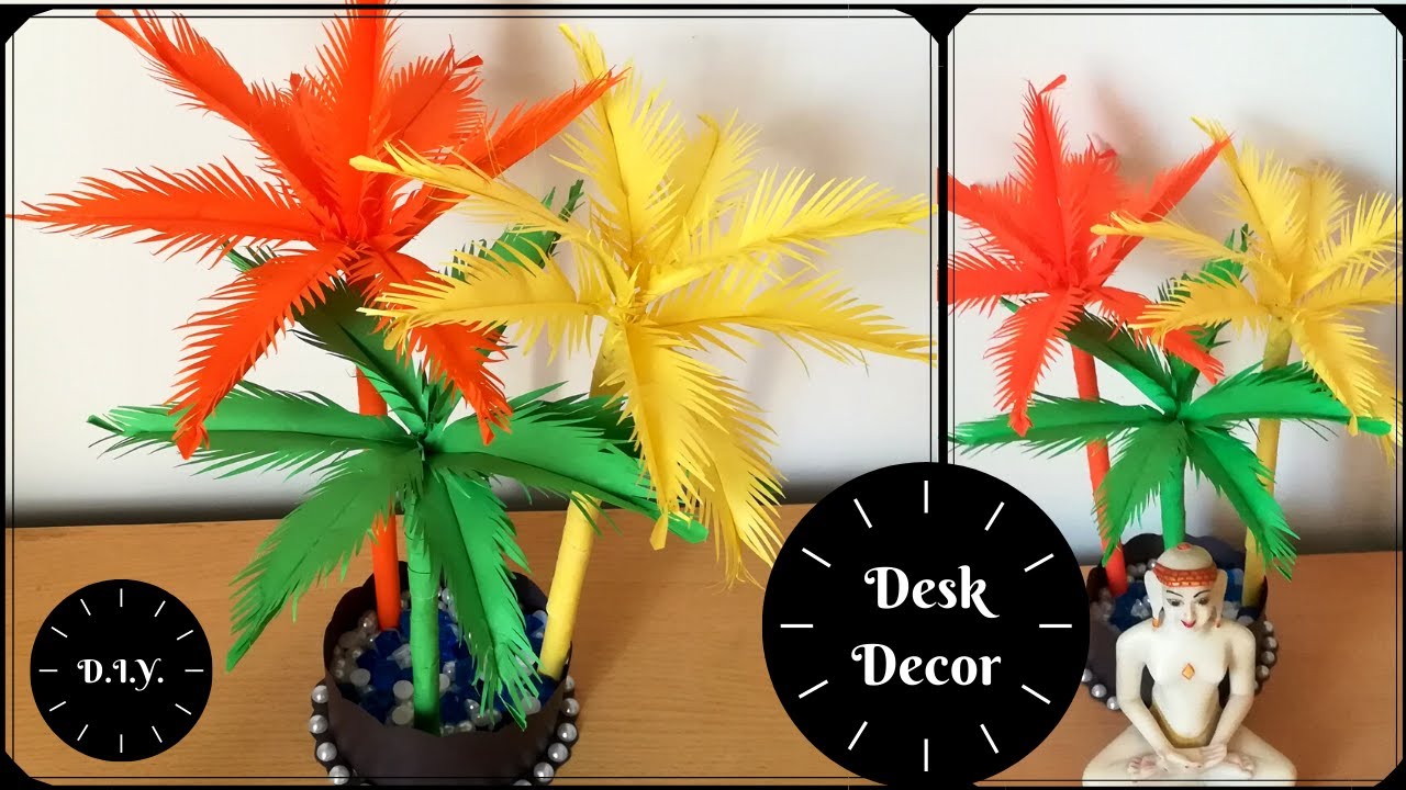 DIY || Desk Decor || Home Decor || Paper Craft || Easy & Quick Coconut ...