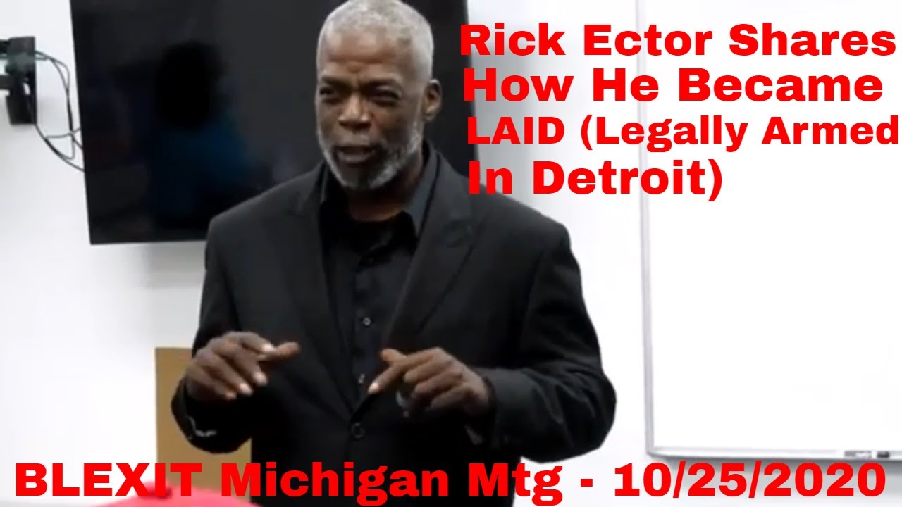 Rick Ector Spoke To "BLEXIT Michigan" on his Journey From Crime Victim ...