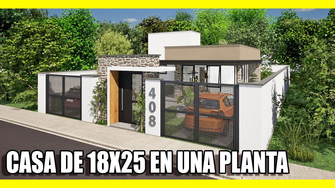 🏠 Diseño de Casa de 12x25, house plans #houseplan #casas #modernhouse ...
