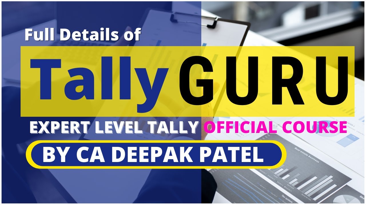 Tally. ERP 9 - Tally Guru | Advanced Level Tally Course | Content and ...