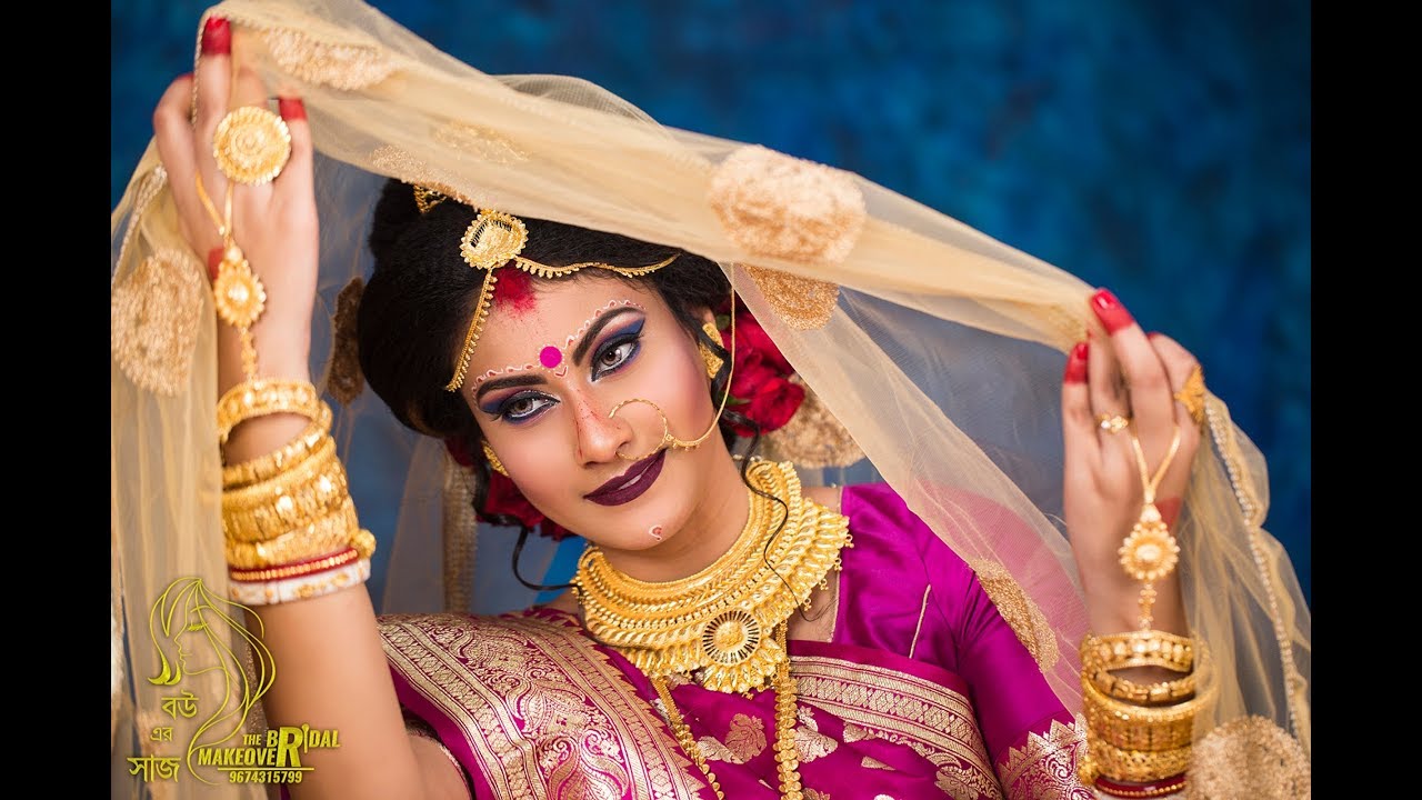 Bangali Biyer Makeup | Bengali Bridal Makeup | Bengali Traditional ...