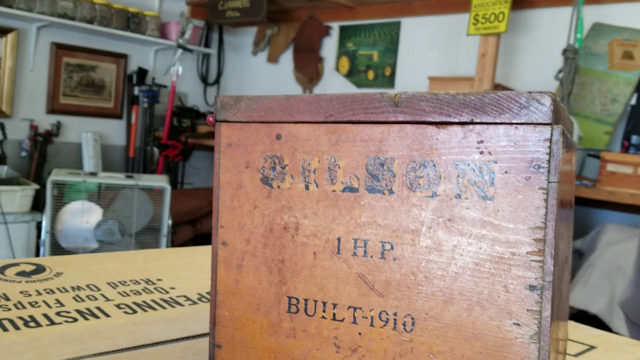 1 hp Gilson air and Wendel box - YouTube