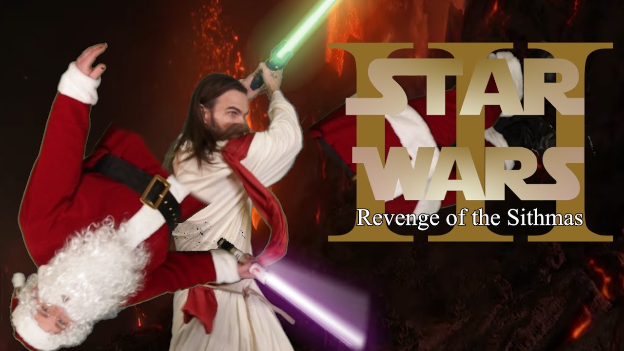 Jesus VS Santa Lightsaber Battle - YouTube