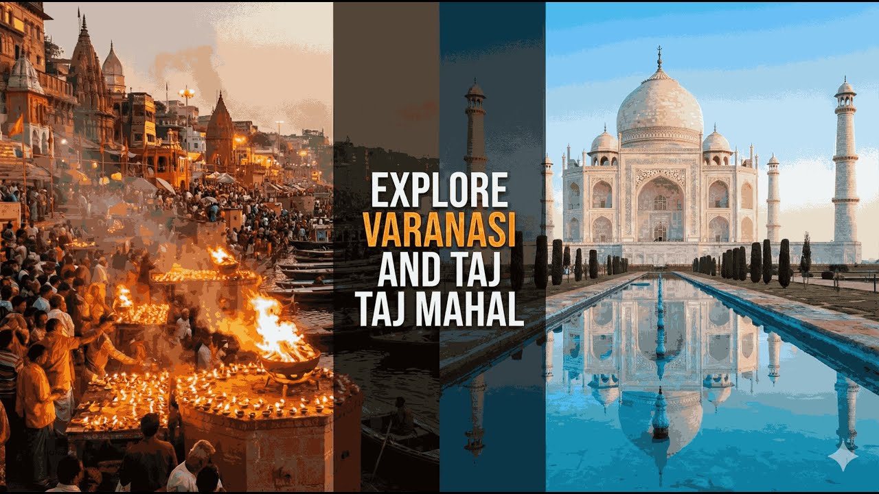 4K Drone Footage 360° Aerial Tours of Varanasi and Agra. - YouTube
