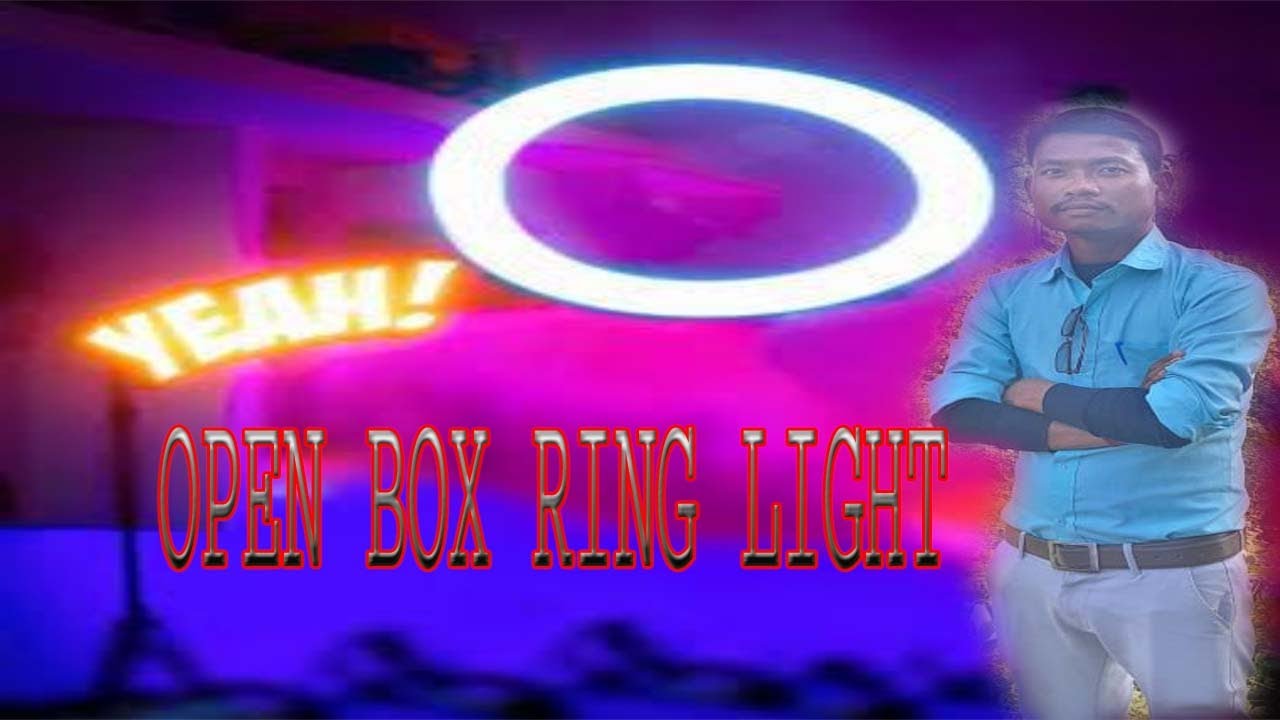 open box ring light// ring light for youtube , short video , status ...